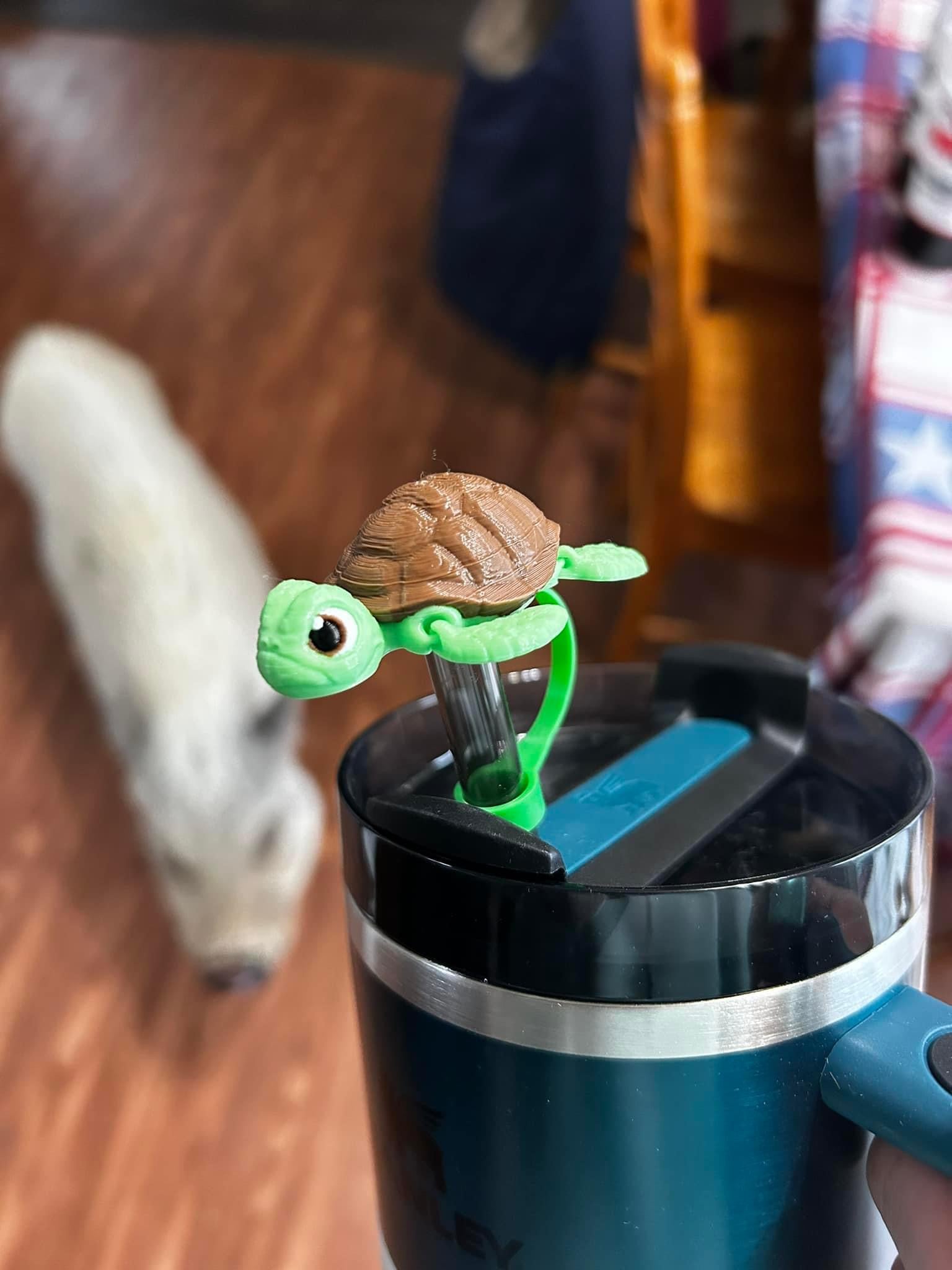 Sea Turtle Stanley Straw topper – KGTumblersDE